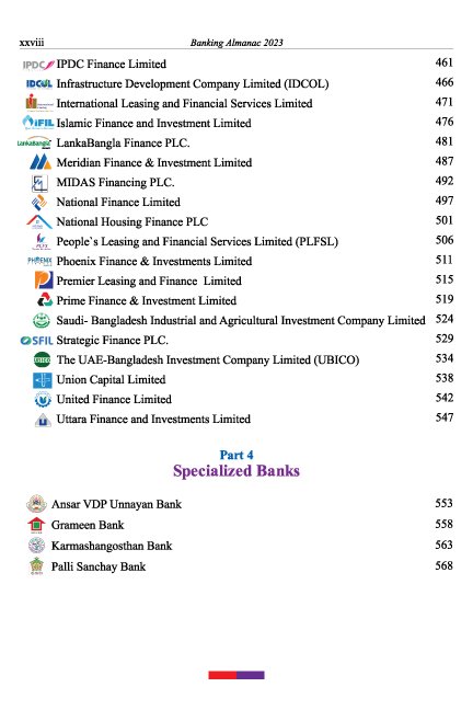 Banking Almanac - Banks and Financial Institution of Bangladesh
